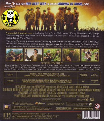 Bad Panda Shop — The Thin Red Line Blu-Ray (1998) (Region A) (Hong Kong ...